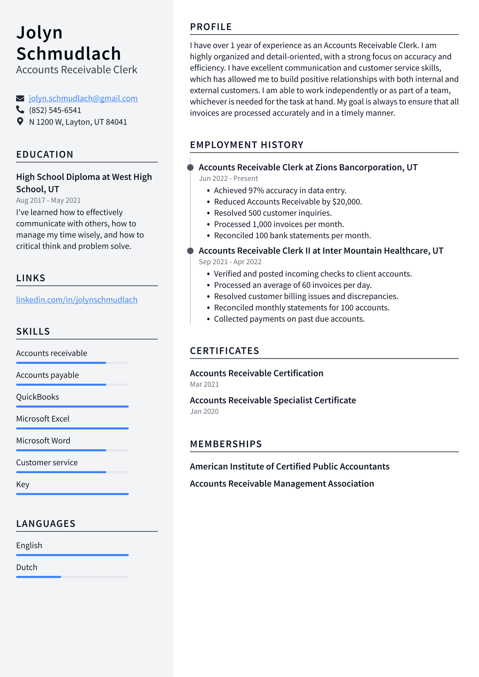 Office Clerk Resume Example And Writing Guide - Resumelawyer