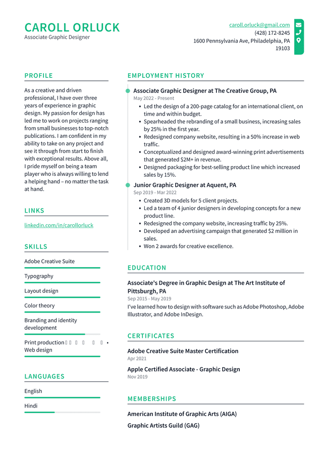 Art Director Resume Example and Writing Guide - ResumeLawyer