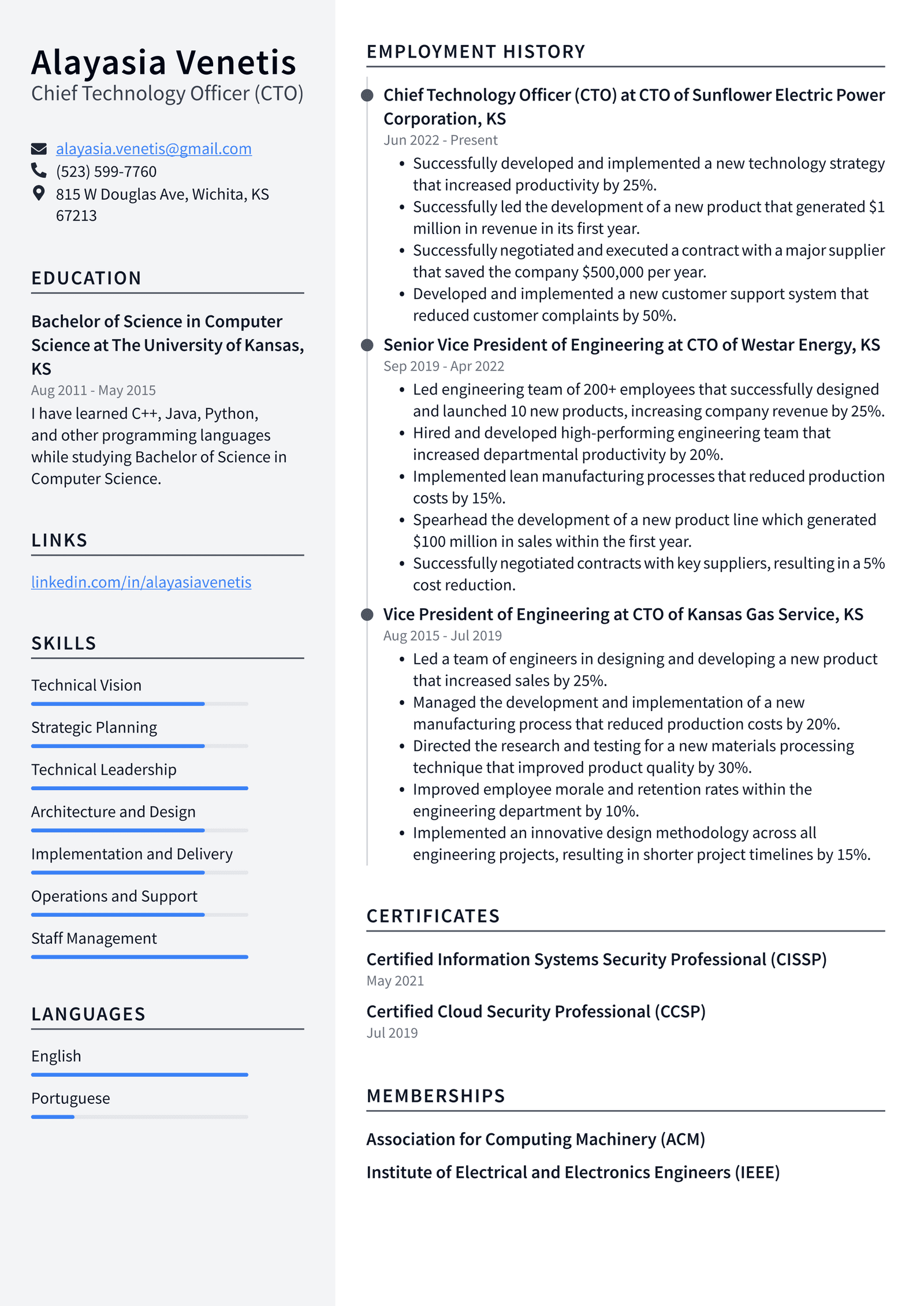 IT Manager Resume Example and Writing Guide - ResumeLawyer
