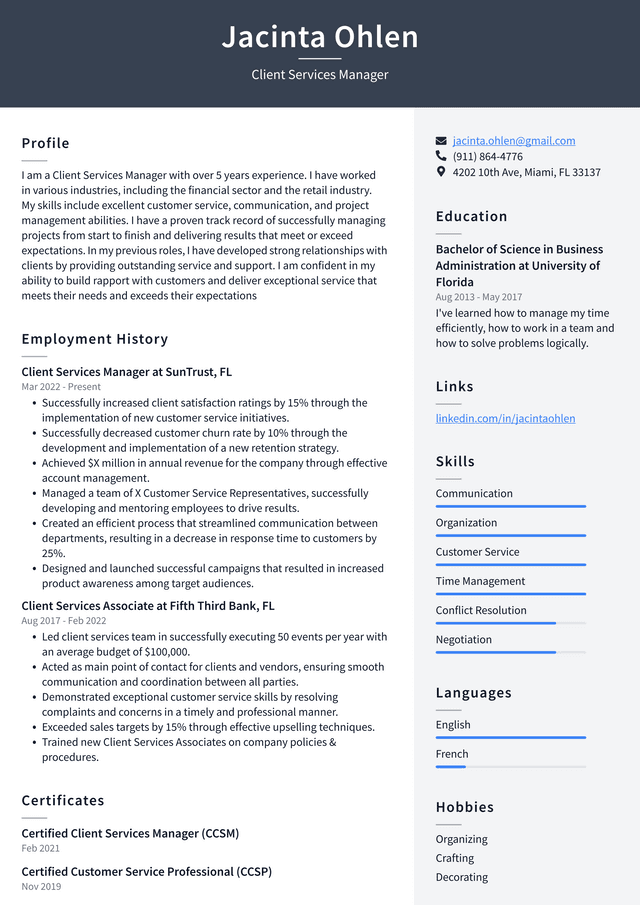 Account Executive Resume Example and Writing Guide - ResumeLawyer