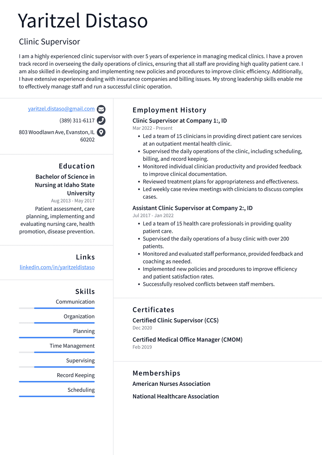 Clinic Coordinator Resume Example and Writing Guide - ResumeLawyer
