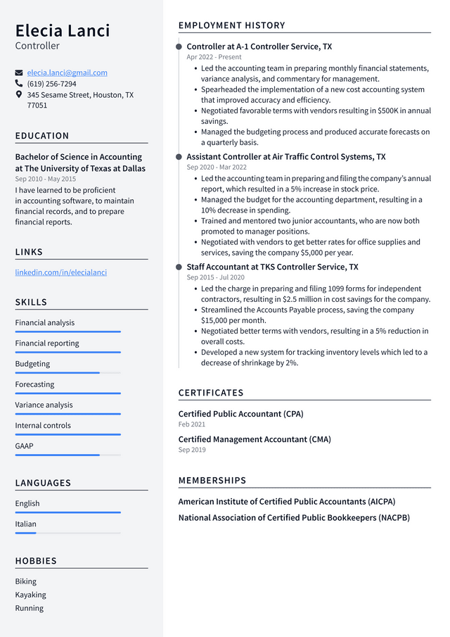 Accounts Payable Resume Example and Writing Guide - ResumeLawyer