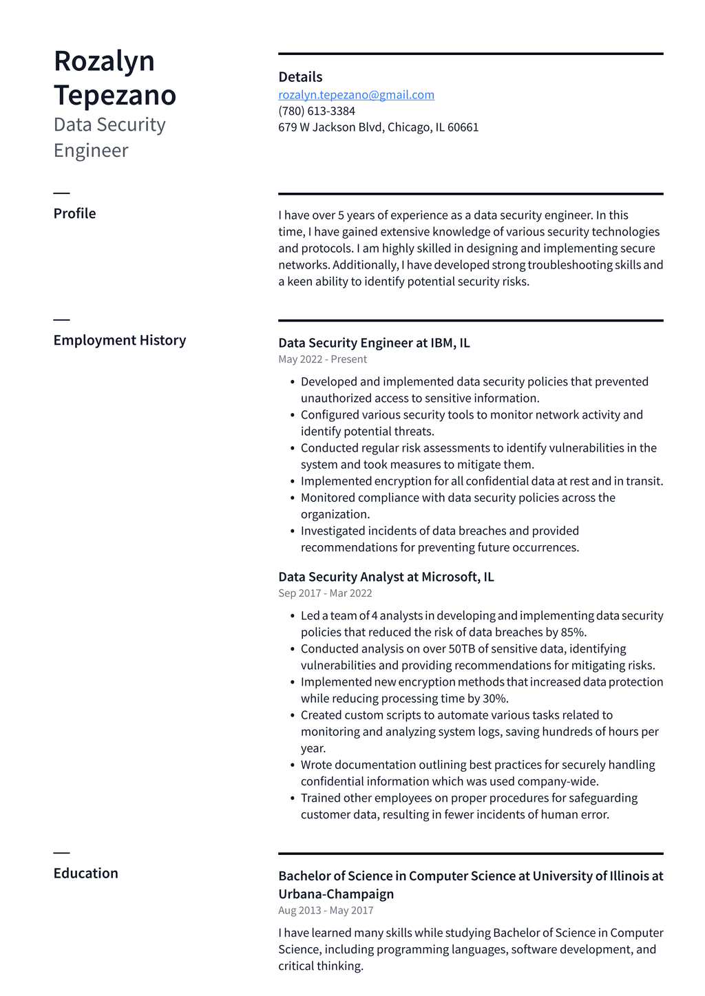 Data Engineer Resume Example and Writing Guide - ResumeLawyer