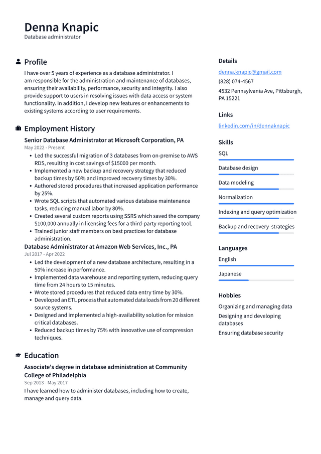 Server Resume Example and Writing Guide - ResumeLawyer