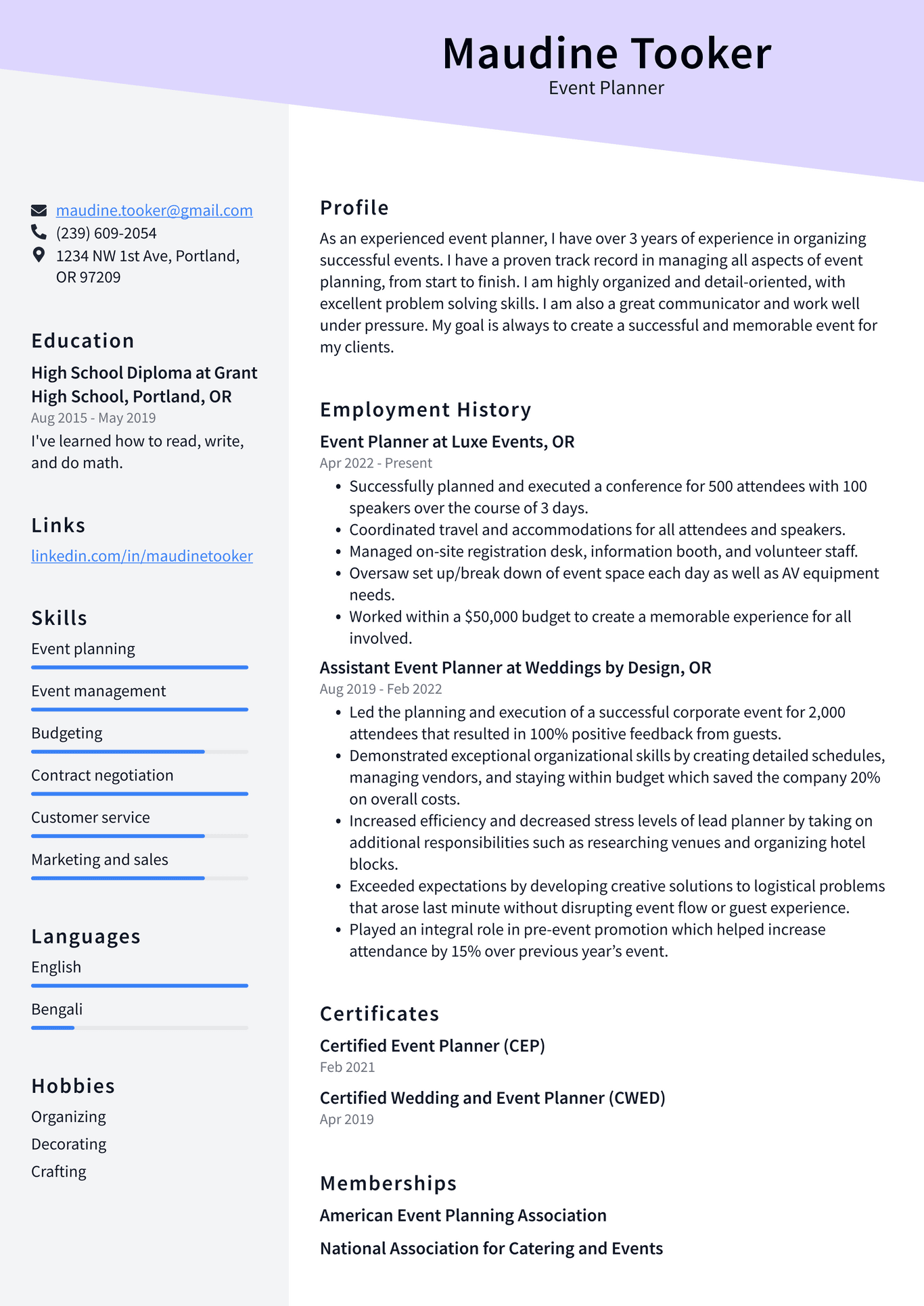 Brand Ambassador Resume Example and Writing Guide - ResumeLawyer