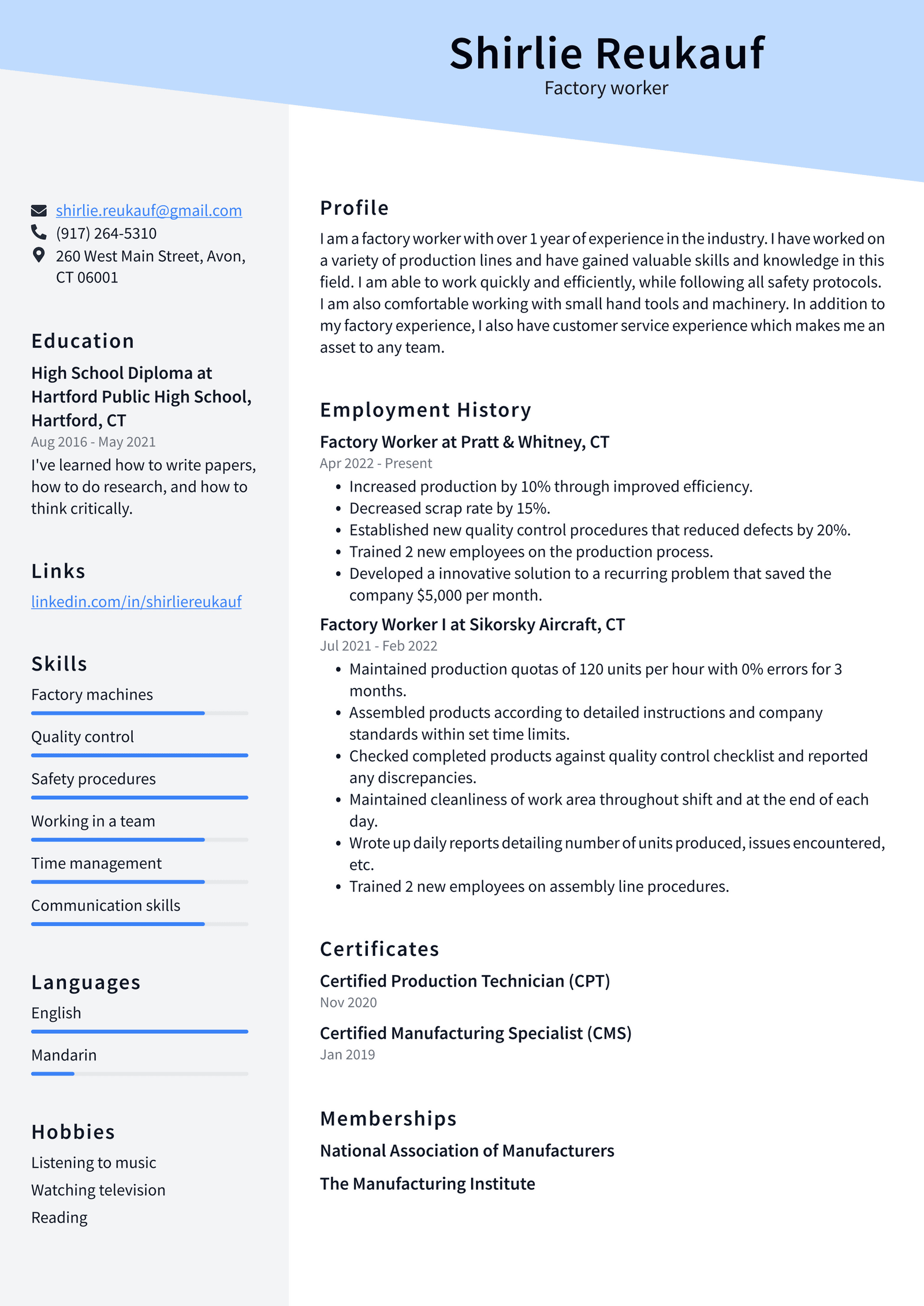 General Laborer Resume Example and Writing Guide - ResumeLawyer