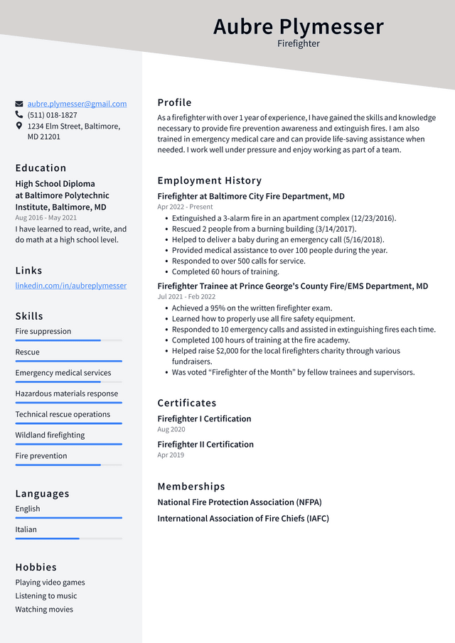 Paramedic Resume Example and Writing Guide - ResumeLawyer
