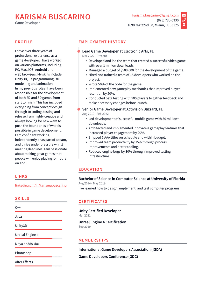Web Developer Resume Example and Writing Guide - ResumeLawyer