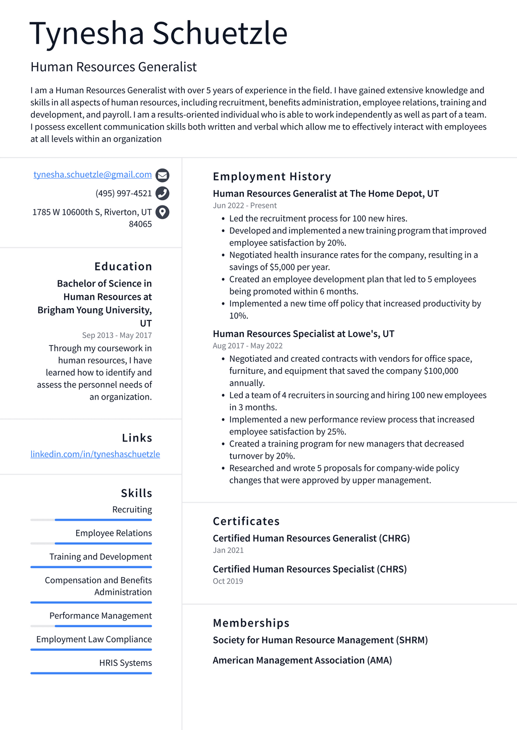 HR Director Resume Example and Writing Guide - ResumeLawyer