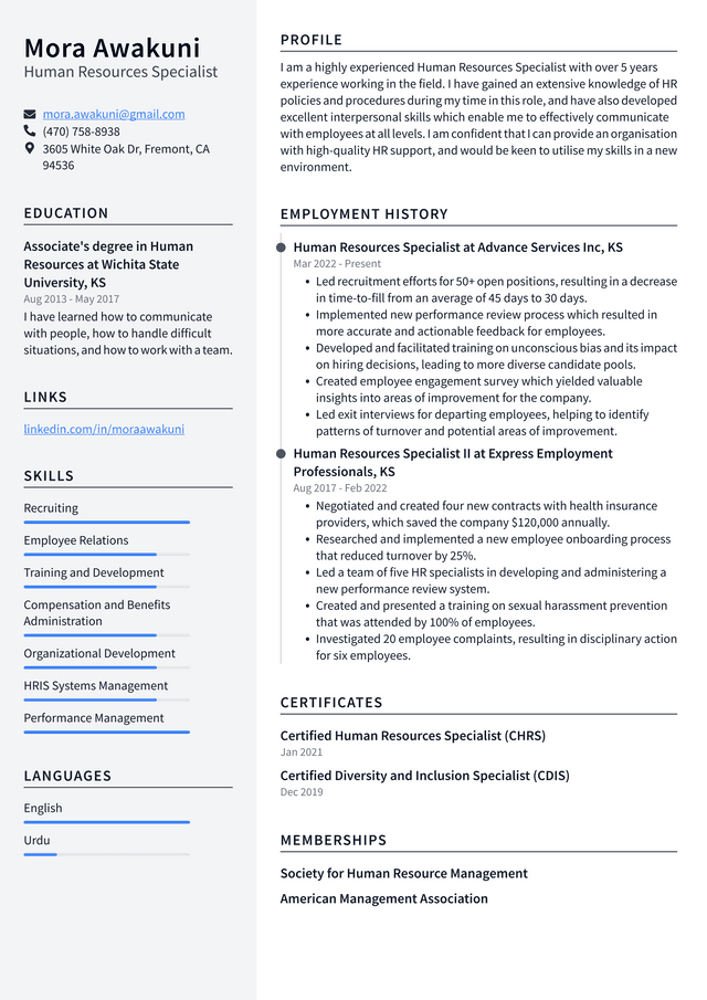 HR Director Resume Example and Writing Guide - ResumeLawyer