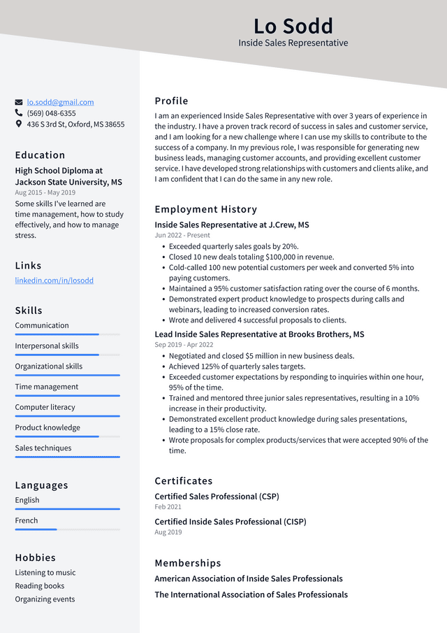 Telemarketer Resume Example and Writing Guide - ResumeLawyer