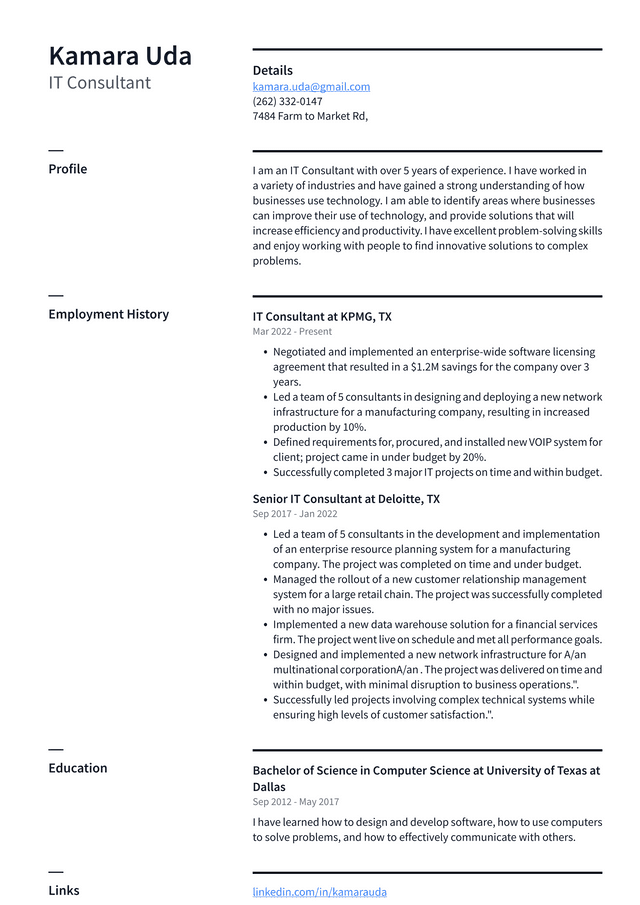 IT Specialist Resume Example and Writing Guide - ResumeLawyer