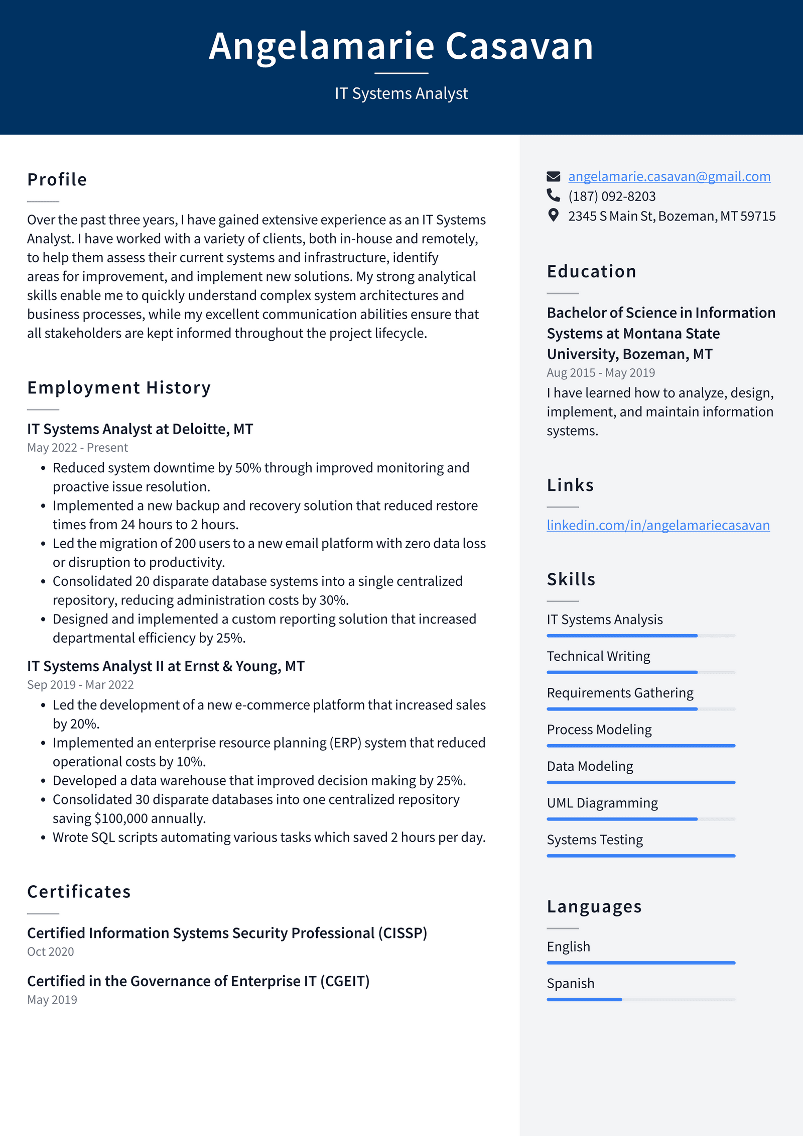 IT Specialist Resume Example and Writing Guide - ResumeLawyer