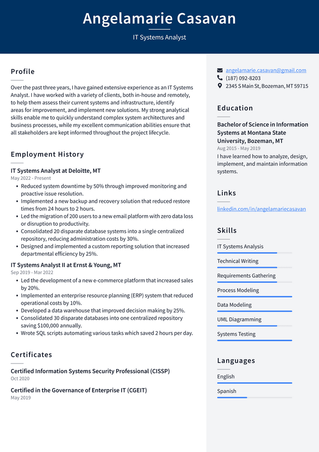 IT Specialist Resume Example and Writing Guide - ResumeLawyer
