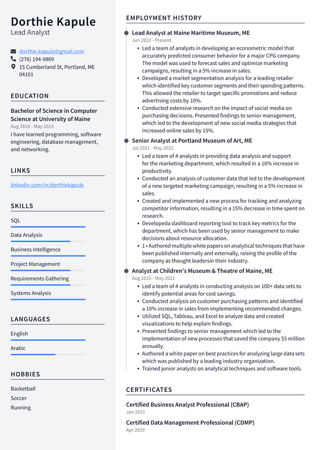 Team Lead Resume Example and Writing Guide - ResumeLawyer