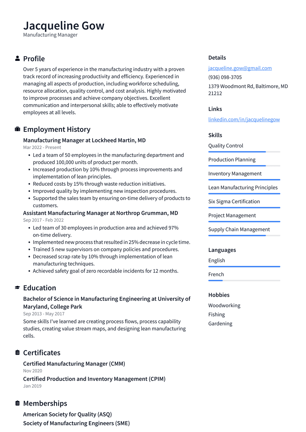 Production Worker Resume Example and Writing Guide - ResumeLawyer