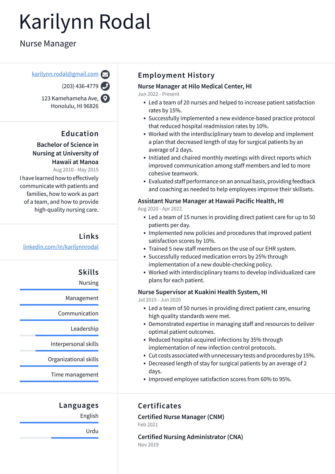 ICU Nurse Resume Example and Writing Guide - ResumeLawyer