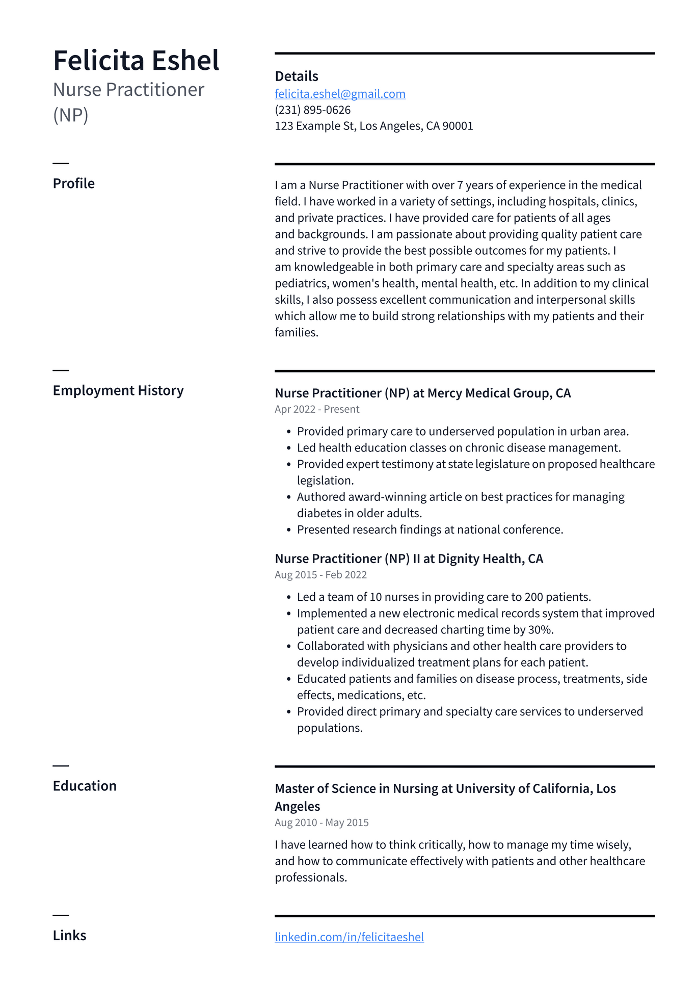 Nursing Student Resume Example and Writing Guide - ResumeLawyer