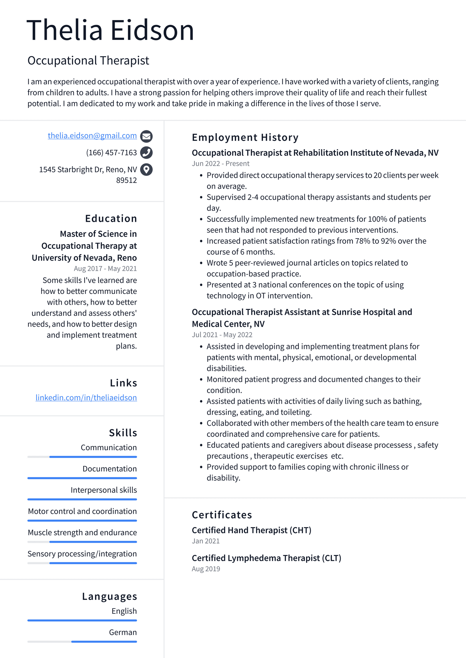 Personal Trainer Resume Example and Writing Guide - ResumeLawyer