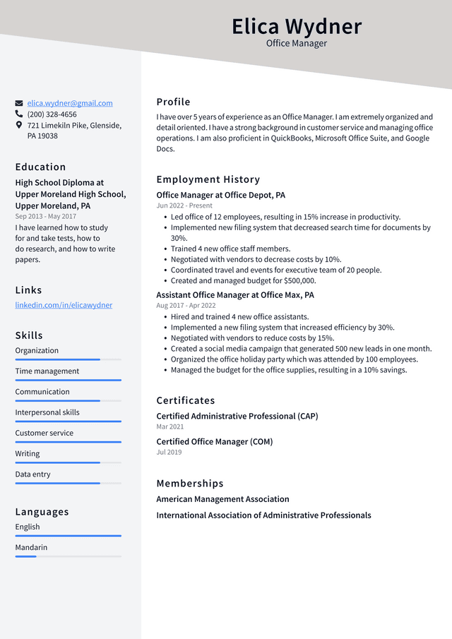 Bookkeeper Resume Example and Writing Guide - ResumeLawyer