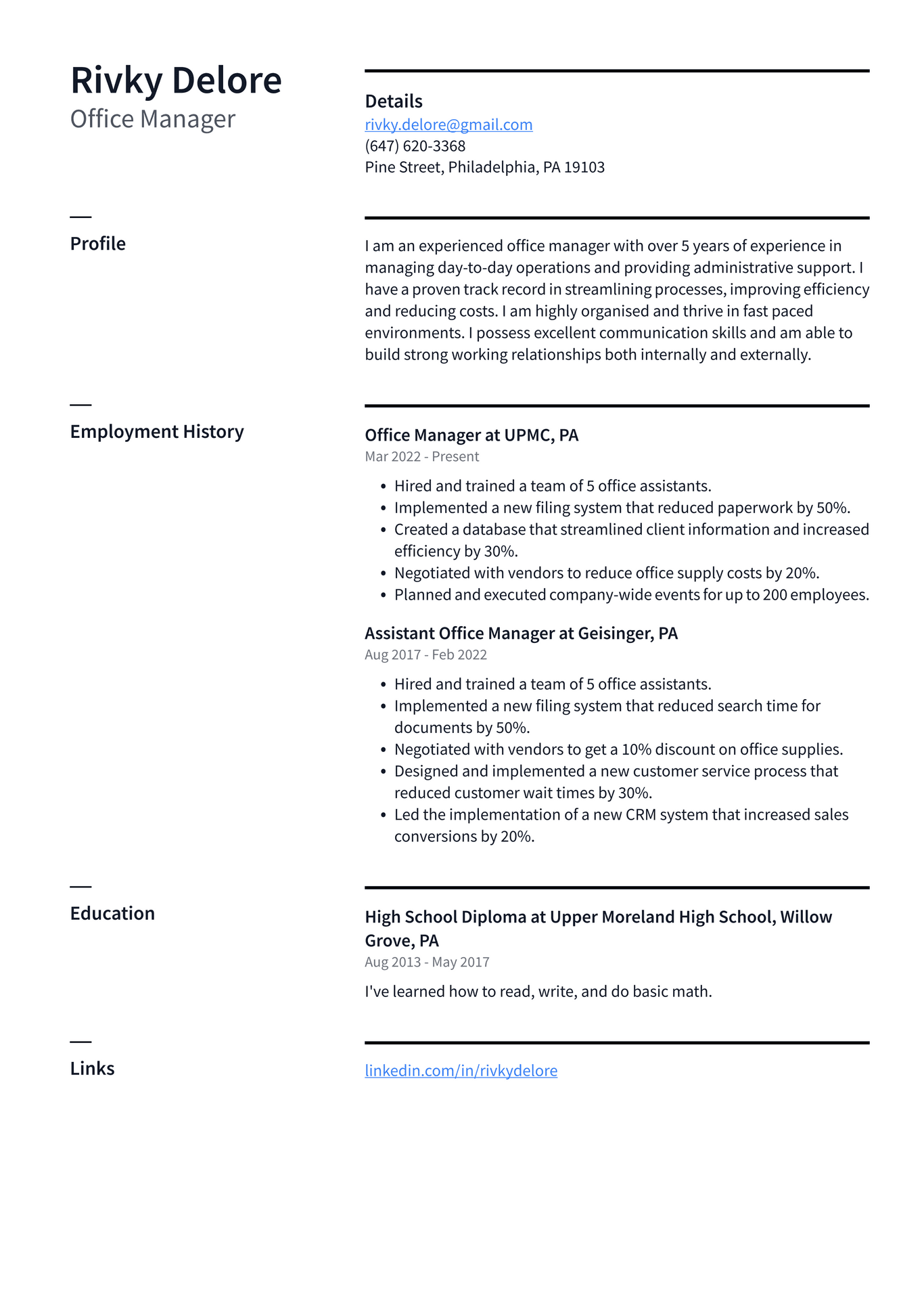 Office Assistant Resume Example and Writing Guide - ResumeLawyer