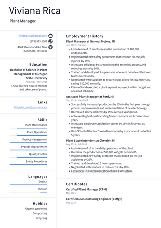 Production Worker Resume Example and Writing Guide - ResumeLawyer