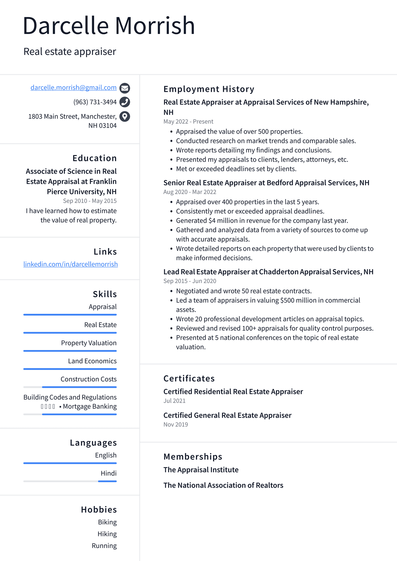 Realtor Resume Example and Writing Guide - ResumeLawyer