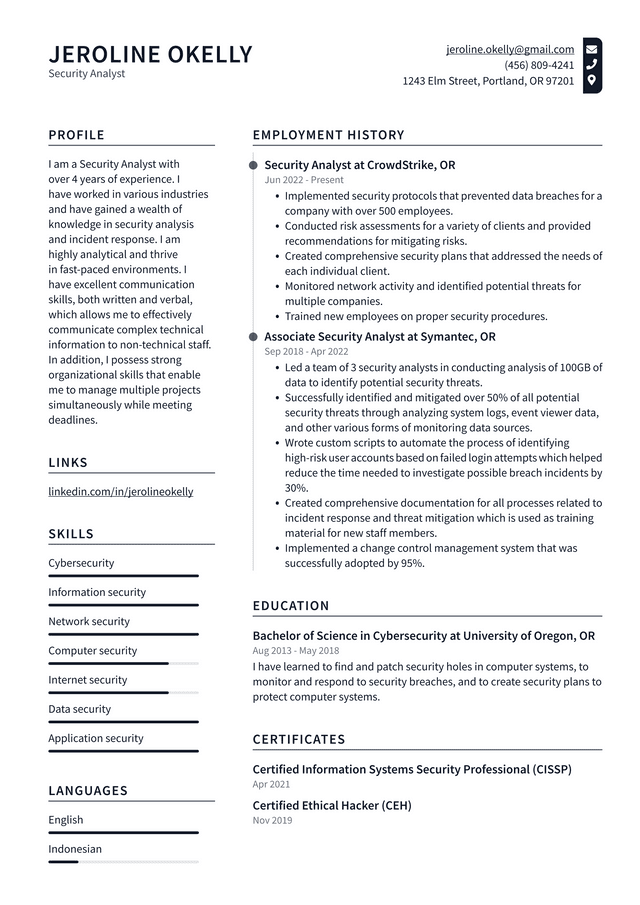 Systems Analyst Resume Example and Writing Guide - ResumeLawyer