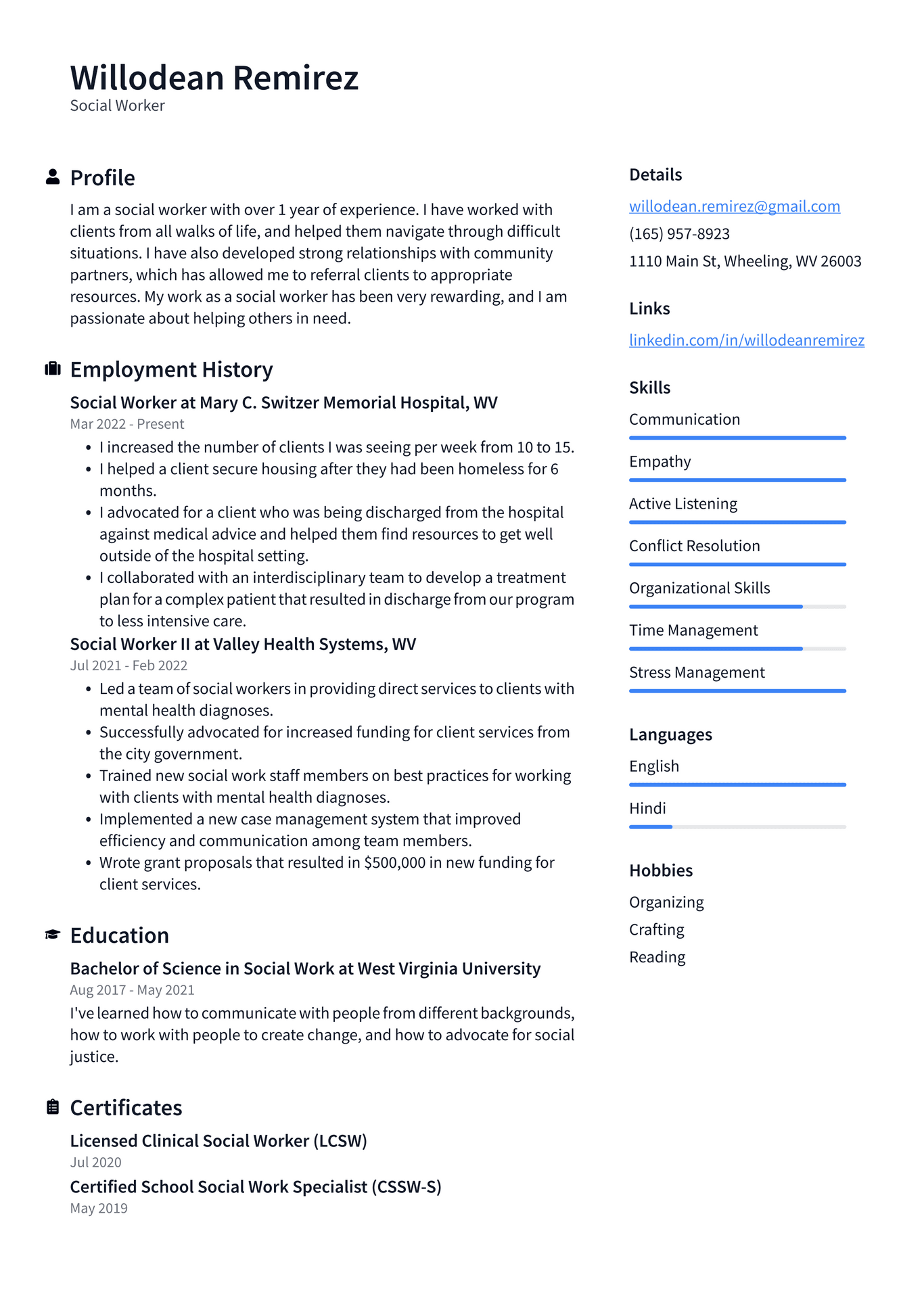 Behavioral Therapist Resume Example and Writing Guide