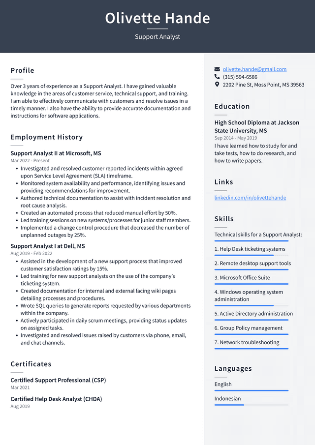 Systems Analyst Resume Example and Writing Guide - ResumeLawyer