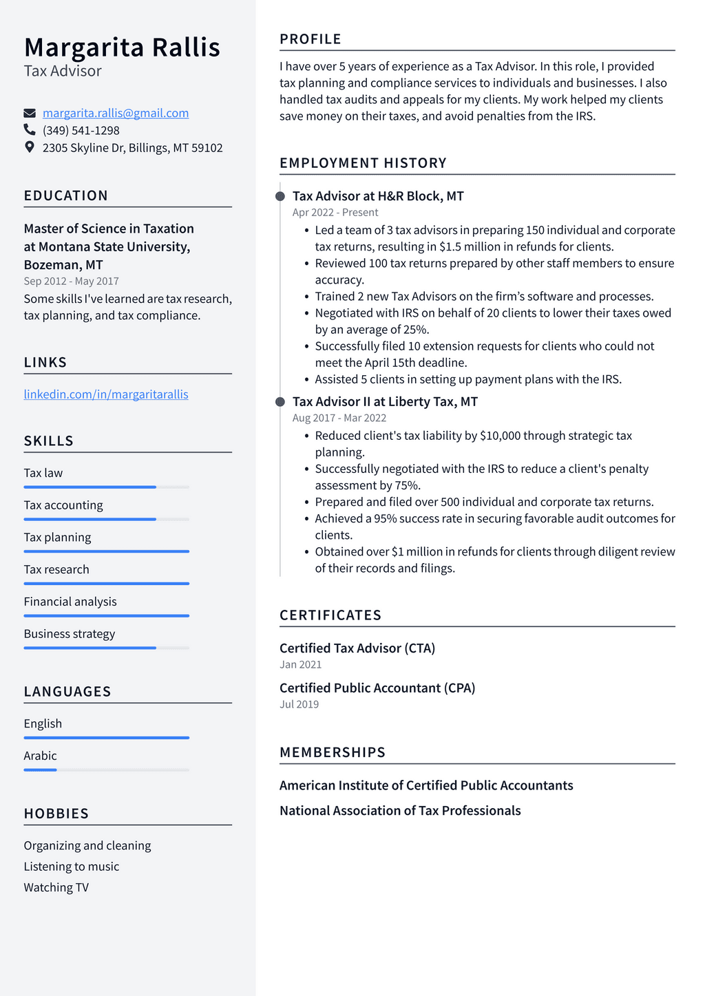 Financial Advisor Resume Example and Writing Guide - ResumeLawyer