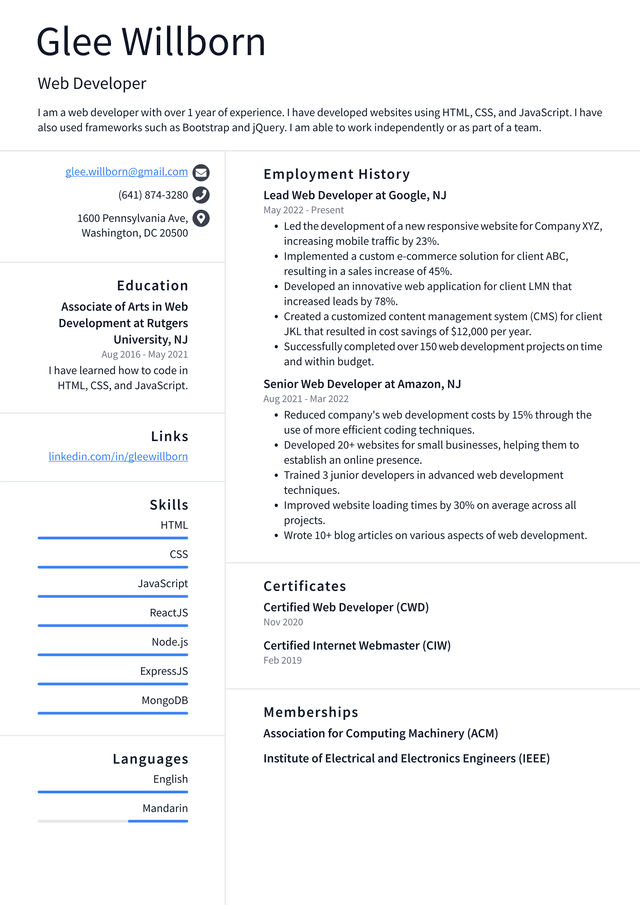 Content Writer Resume Example and Writing Guide - ResumeLawyer