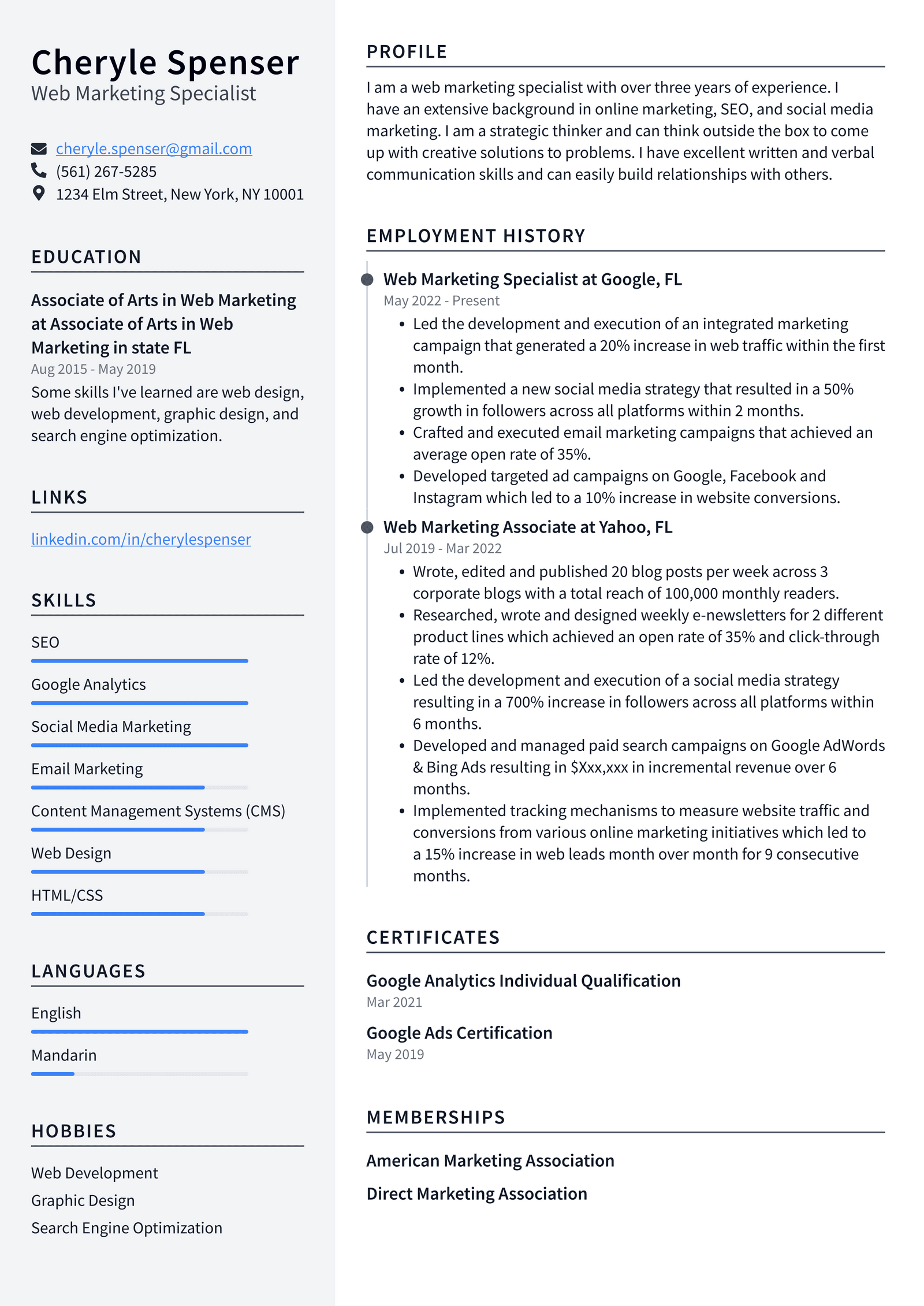 SEO Resume Example and Writing Guide - ResumeLawyer